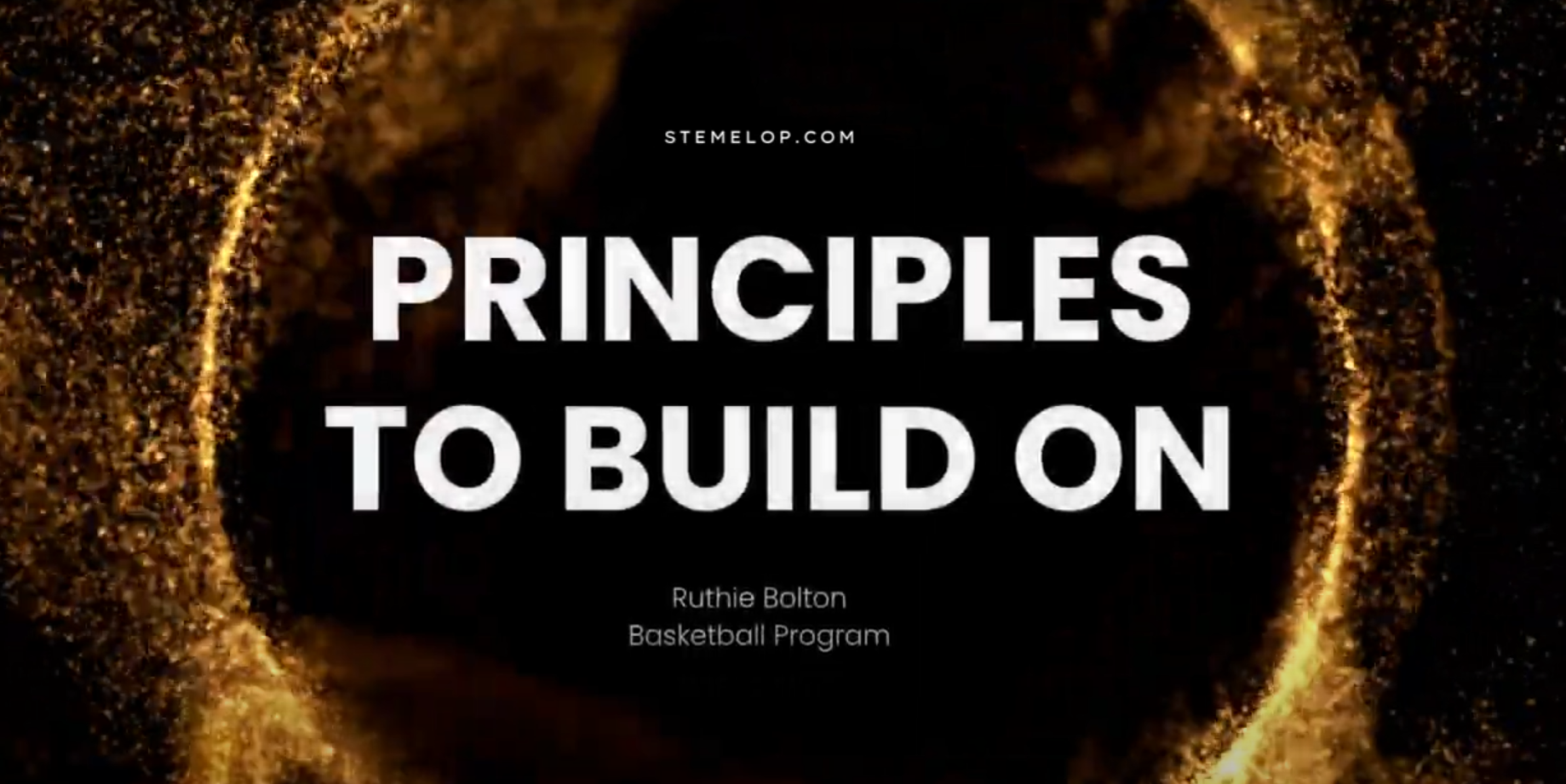 Principles To Build On